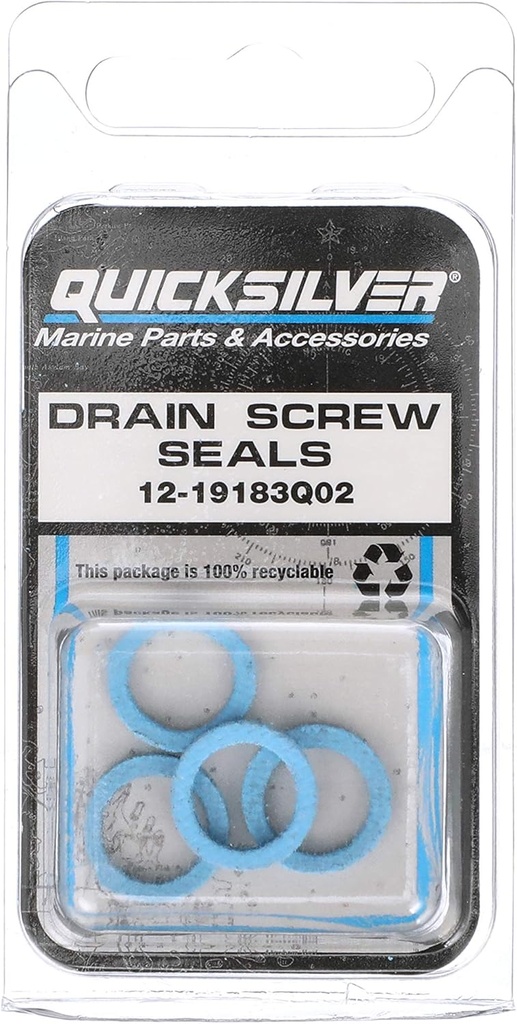 quicksilver drain screw seals 12-19183q02 | theboatpro